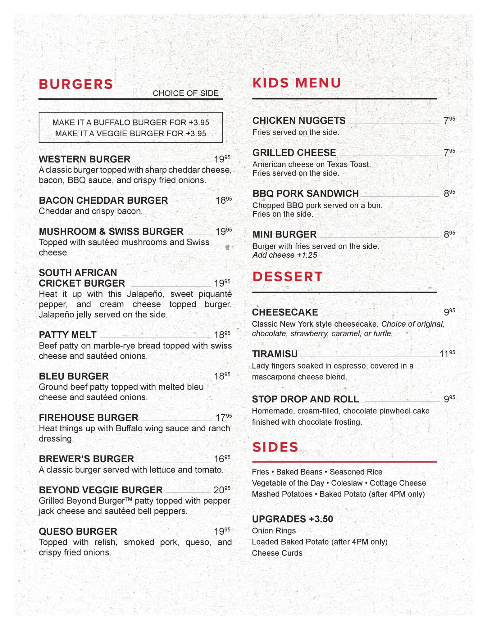 Rapid City Restaurant | Burgers | Places to Eat